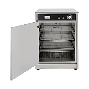 4-Shelf Electric Party Catering Hot Box Food Warmer, 600W, 360° PTC Heating, Countertop Heated Holding Cabinet Catering Food Warmers Great for Schools and Churches