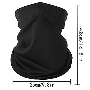 6 Pieces Summer Face Cover Scarf Mens Neck Gaiter For Men Women UV Protection Face Breathable Sun Protection Cycling Running (Multicolour-01)