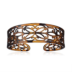 minihope headbands for women, fashion headbands for girls,Black brown, 2-Count.