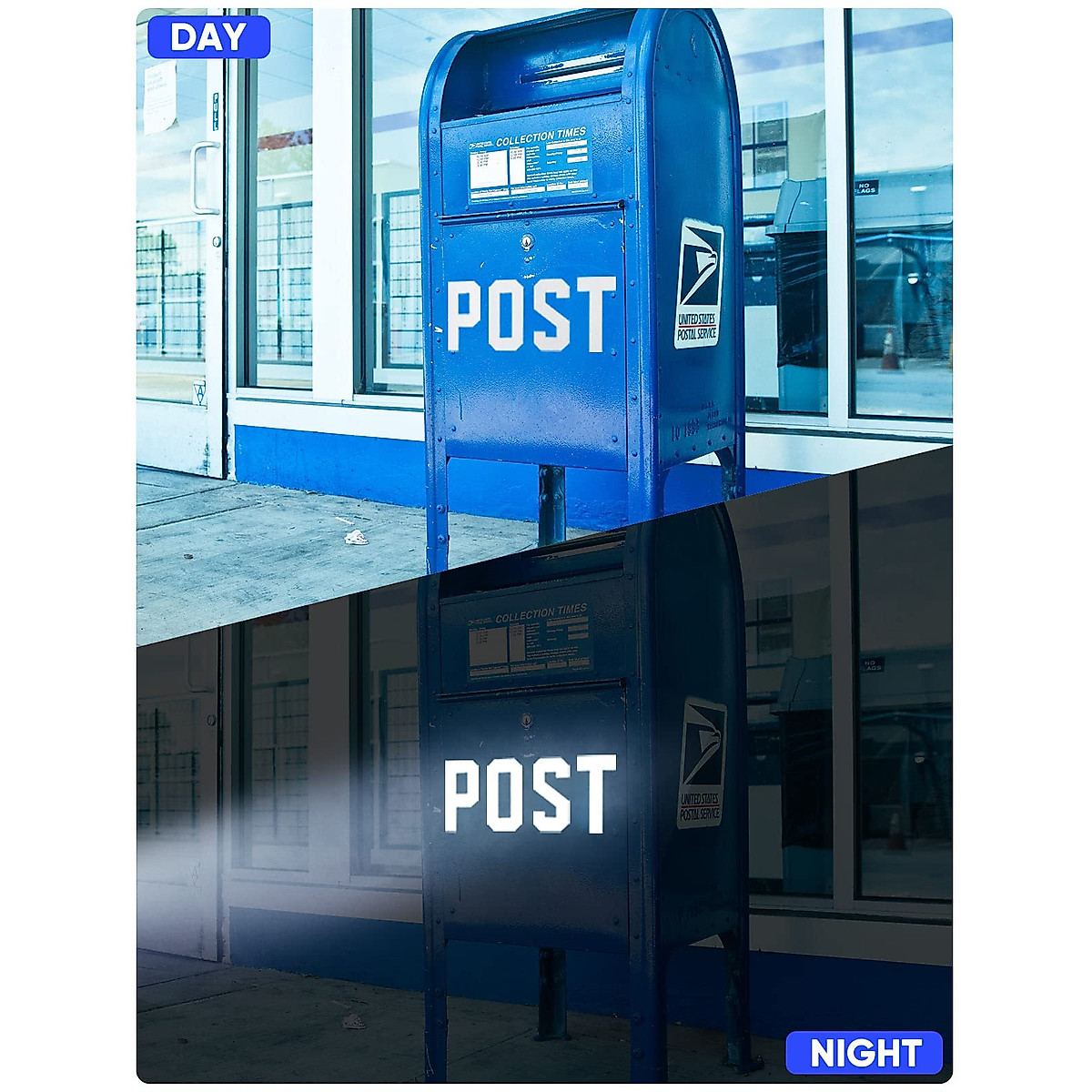 Seloom 148 PCS Reflective Mailbox Numbers and Letters Stickers Decals,4" X 7 Set Number 0-9 and 4" X 3 Set Alphabet Letter for Outside Indoor,Vinyl Self-Adhesive Waterproof Door House Address Stickers