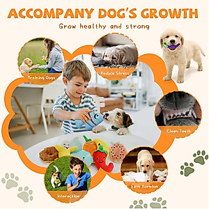 QTwoof Charming Chorus-20 Pack Squeaky Dog Toys Set, Plush Puppy Toys with Irresistibly Cute Characters for Small Dogs, Interactive Dog Squeak Toys for Dog Fun&Teeth Cleaning