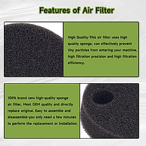 AWSZH 10 PCS A226000650 Air Filter Fits 20056-81740 Engine 100-796 Air Filter for OEM Shindaiwa B450 C27 C270 C350 and RC45 Brush Cutters PB270 Power Brooms T27 T270 and T350 Trimmers