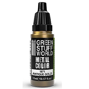 Green Stuff World - Metallic Paint Antique Gold 1871 for Models and Miniatures