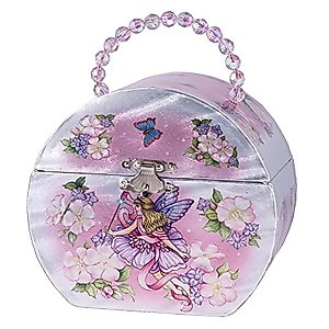 Childrens Musical Jewelry Music Box Ballerina Fairy PNK