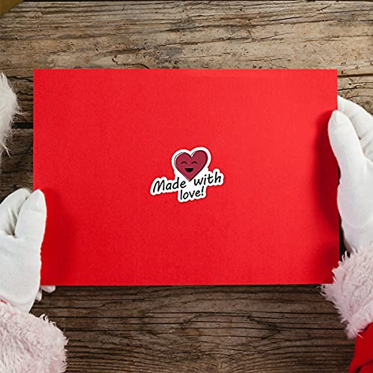 Small Business, Handmade Sticker,Packaging Sticker (Red love da)