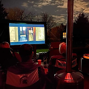 TKLoop 20 Ft Inflatable Movie Screen for Outdoor Use Blow Up Projector Screen - Includes Inflation Fan, Tie-Downs and Storage Bag - Supports Front and Rear Projection
