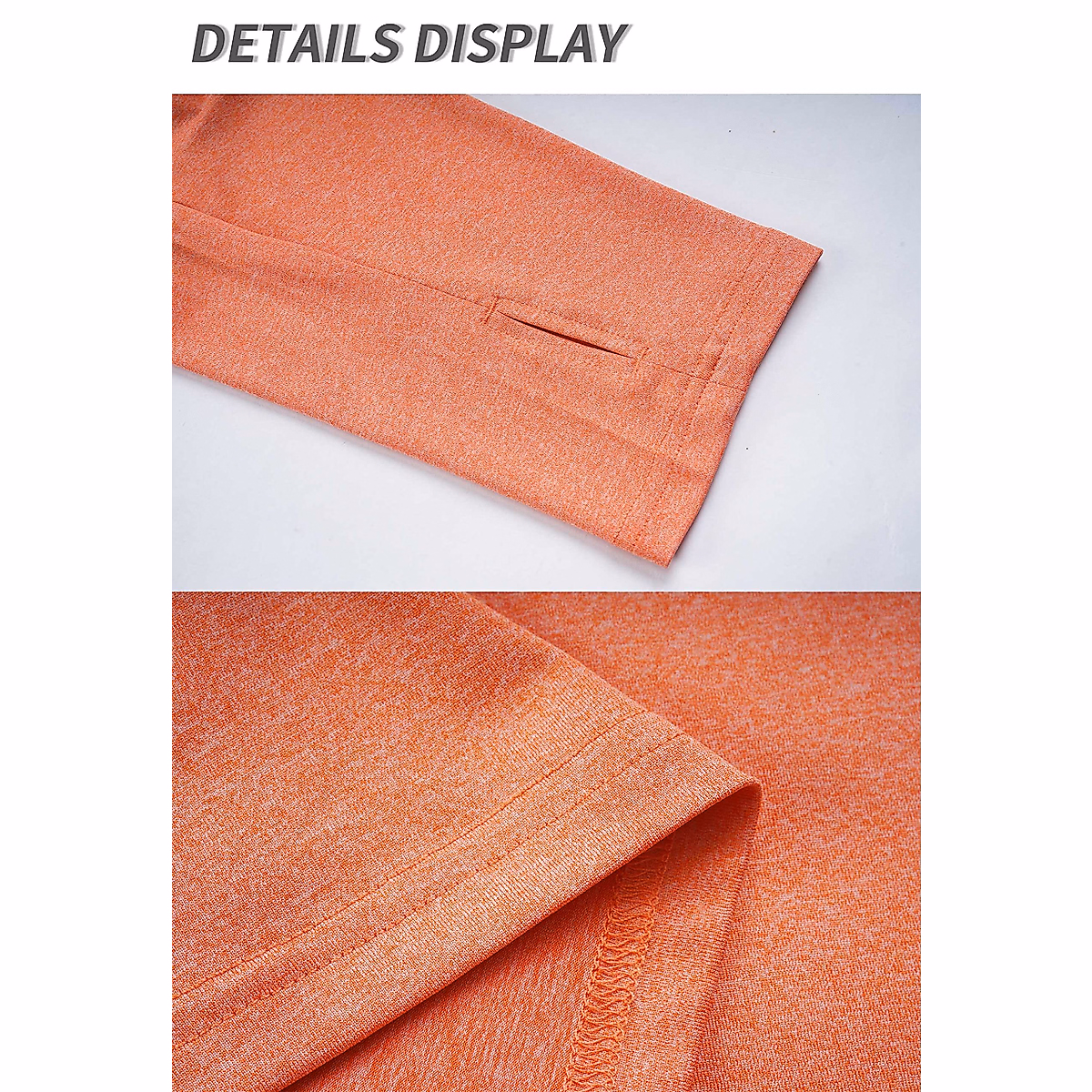 TACVASEN Men's Athletic UV Long Sleeve Sun Shirts with Hoody Running Exercise, Sea Blue, S