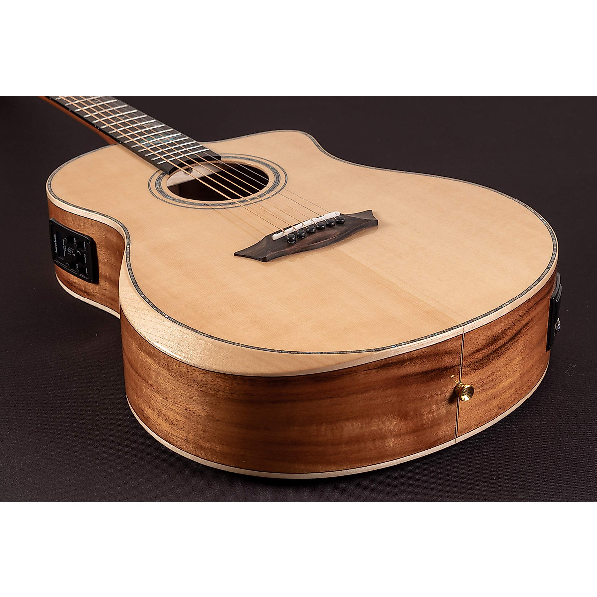 Washburn Bella Tono 6 String Acoustic-Electric Guitar, Right, Gloss Natural (BTSC56SCE-D)