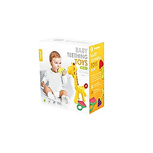 Baby Teething Toys for Newborn (5-Pack) Freezer Safe BPA Free Infant and Toddler Silicone Teethers Soothe Babies Gums, Perfect Baby Gift