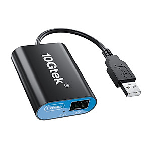 USB3.0 to SFP Fiber Optic Converter, USB to Open SFP 1000Mbps Gigabit Ethernet Adapter, USB 3.0 Fiber Adapter Multi Mode(MMF)/Single Mode Fiber(SMF) Compatible