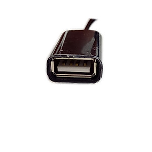 Coiled Spring USB Cable, Qaoquda10FT/3M Spiral Coiled USB 2.0 Male to Female Data Sync & Charge Cable (Black)