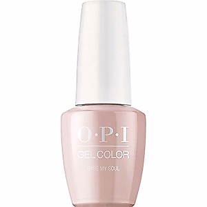 OPI GelColor, Bare My Soul, Nude Gel Nail Polish, Always Bare For You Collection, 0.5 fl oz