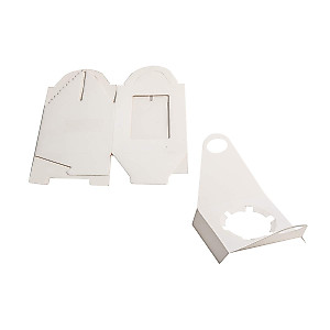 ihomecooker 25 Pcs Single White Cupcakes Containers Gift Boxes with Window Inserts Handle for Wedding Candy Boxes