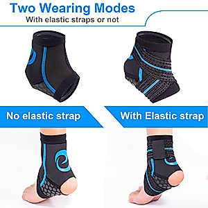 Nvorliy Ankle Brace for Swimming, Aquatic, Scuba Diving, Surfing, Paddle Boarding, Water Sports or Injury Recovery, Neoprene Compression Ankle Wrap & Foot Support for Women & Men (Medium)