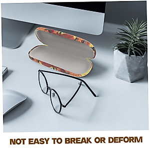 Milisten 2pcs Hard Shell Eyeglasses Case Leather Glasses Case Sunflower Night Painting Sunglasses Holder Eyewear Reading Glasses Container