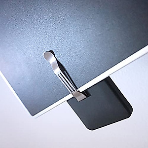 BORING PRODUCT Attachable Pocket Clip 2 Pack for Smartphones GPS Walkie-Talkie Hip Clip Phone Clip for Belt Holster Stainless Steel Adhesive Accessories