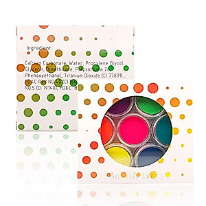 Water Activated UV Reactive Hydra Eyeliner, ONMAY 7 Color Aqua Eye Liner Glow in the Blacklight Body Face Paint Makeup Kit - Neon Bundle