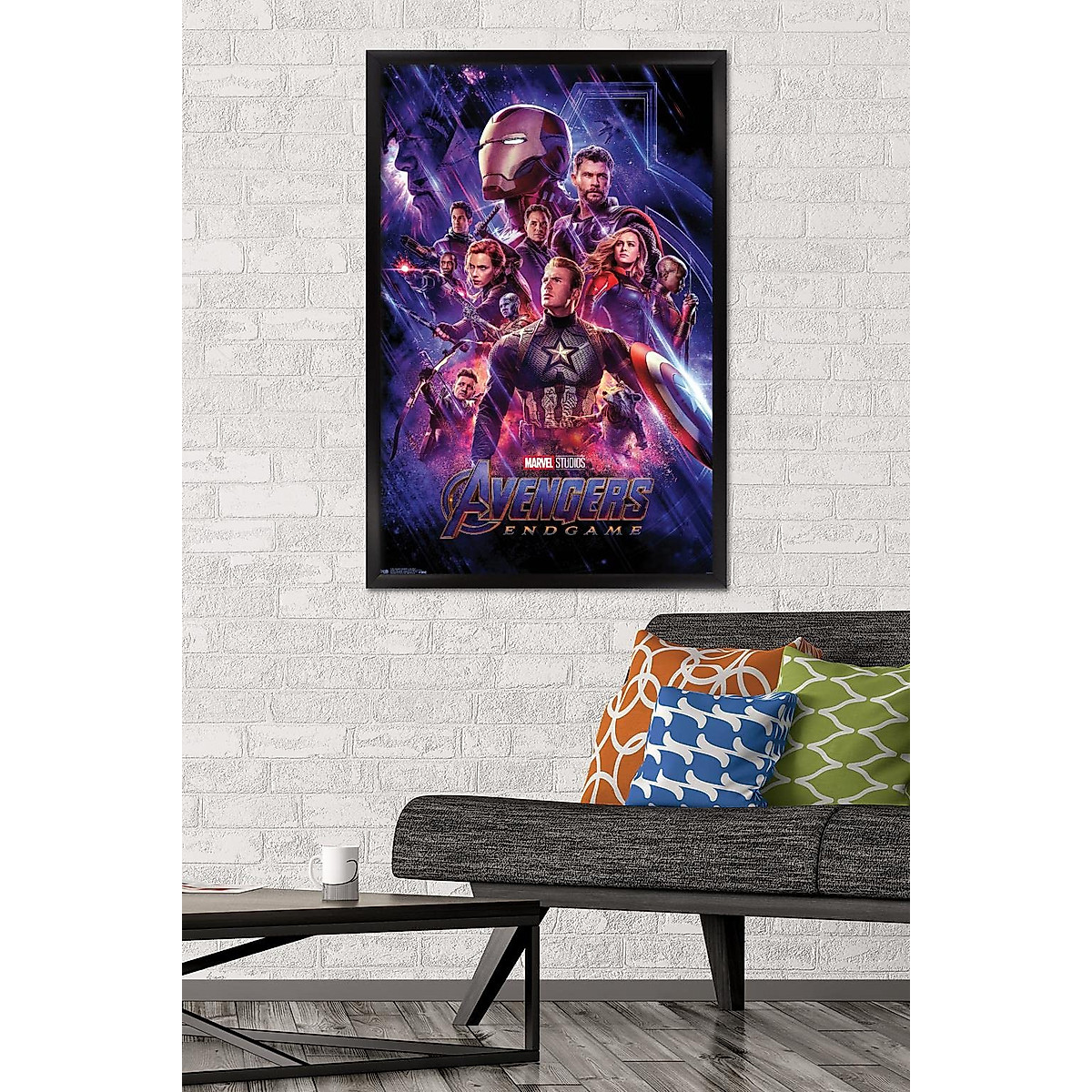 Trends International Marvel Cinematic Universe - Avengers - Endgame - One Sheet Wall Poster, 22.375" x 34", Black Framed Version