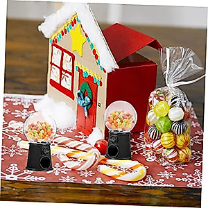 NOLITOY 8Pcs Mini Machine gumballs Machine Kids Vending Machines Mini Plastic containers Mini Gumball Machine Piggy Bank Plastic Candy Dispenser Automatic Candy jar