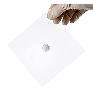 High Temperature Resistant Tissue Culture Sealing Film Triangular Flask Conical Flask Sterile Culture Container Breathing Film Sterile Sealing Film for Chemical Laboratory (12*12cm(MF16mm),250sheets)
