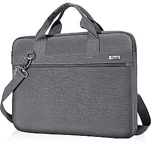 Voova Laptop Bag 15.6 Inch, 360° Protective Laptop Case Sleeve Compatible with MacBook Air 15 M2, MacBook Pro 15/16, 15-16” Lenovo Asus Acer Dell Hp, Waterproof Computer Bag Slim Briefcase, Grey