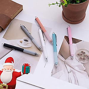 Linbsunne Black Ballpoint Pens Medium Point 1mm Work Pen with Super Soft Grip Ball Point Pen for Men Women Retractable Office Pens (6 pcs)