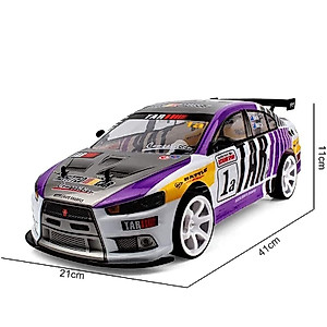 QIYHBVR GT RC Drift Racing Car 1/10 Scale Remote Control Drift Car Toy Gift for Kids, 4WD High Speed Sport Racing Car RC Vehicle Electric Drifting Race Car Remote Control Toy Racing Car