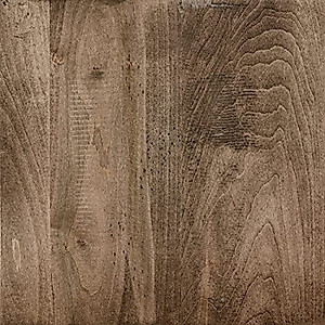 Carol's Inspirations Farmhouse Solid Wood Dining Room Table, 48 Inches | Brown and Black Rectangle Kitchen Dinner Table Featuring Eased Edge and Distressing | Made in USA | Solid Maple no MDF