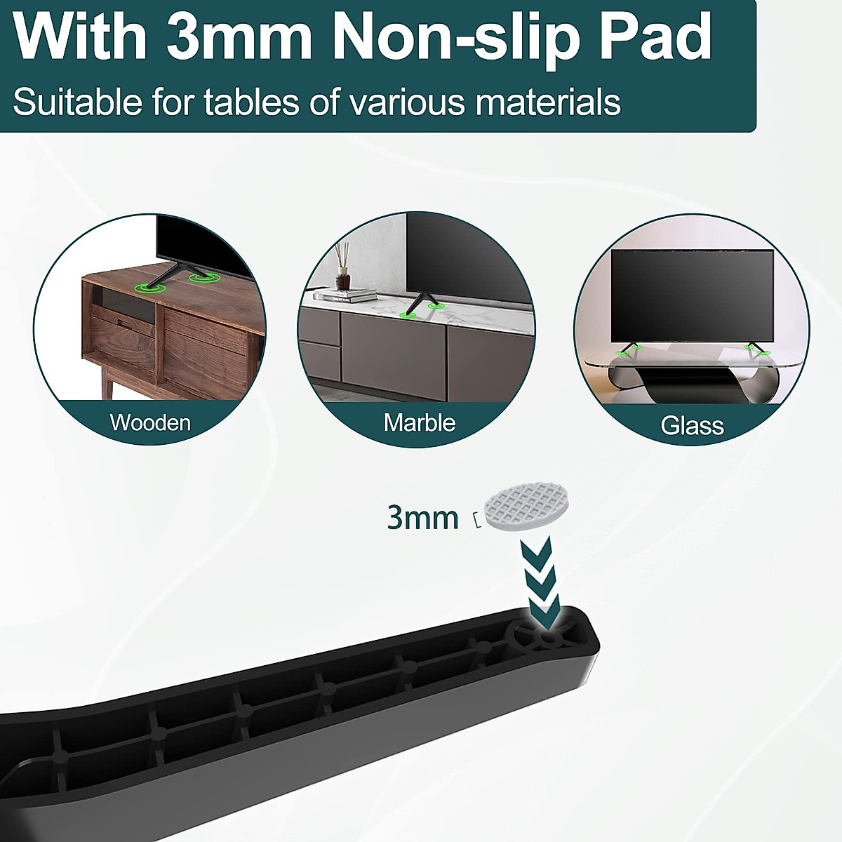 Stand for LG TV Legs, TV Legs for 60 65 in LG TV Stand 65UR8000 60UJ6050 60UK6090 60UM6900 60UM7200 60UN7000 60UN7000PUB 65UK7700 65UM6900 65UM7400 65UM7650 65UN6950 65UN6955ZUF 65UN8500 65UN8050