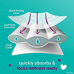 Diapers Size 4, 160 Count - Pampers Cruisers Disposable Baby Diapers, (Packaging May Vary)