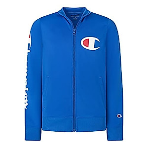 Champion Heritage Boys Full Zip Track Jacket Kids Clothes (Medium, Bozetto Blue)
