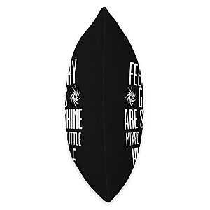 Girls Sunshine Hurricane February Birthday Gifts February Girls are Sunshine Mixed with a Little Hurricane Throw Pillow, 18x18, Multicolor