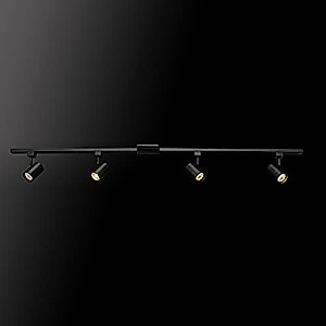 Globe Electric 59738 Tribeca 4-Light 56" Track Lighting Kit, Matte Black