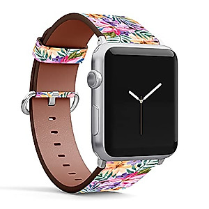 WINCHIHAN Compatible with Apple Watch Band 49mm 45mm 44mm 42mm, Leather Bands Replacement Strap for iWatch Ultra SE Series 8 7 6 5 4 3 2 1 / No.A20040
