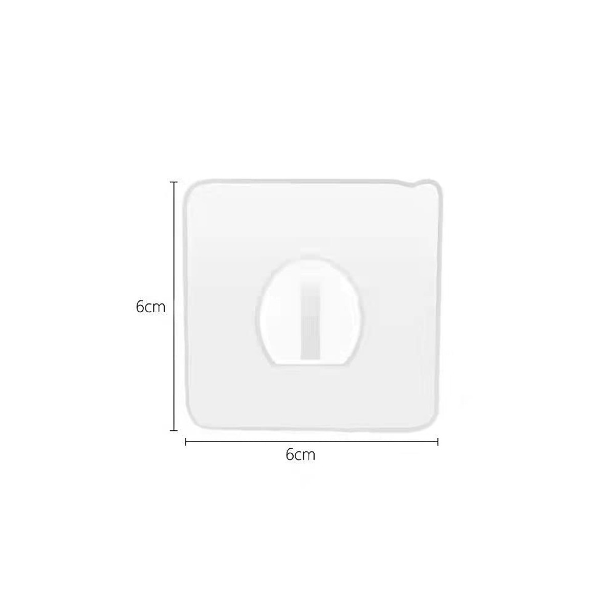 CQCZB Transparent Self-Adhesive Hook Wall Hook, Suitable for Bathroom,Kitchen Home Office Stainless Steel Wall,WaterproofPunch-freeNail-freeStickyHookPlasticMulti-Purpose (B---20PCS)