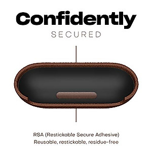 KeyBudz AirPods Pro Leather Case - Handcrafted Fully-Wrapped Genuine Italian Leather Compatible with AirPods Pro (Natural Brown)