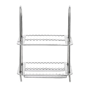 Microscope Slides Staining Rack Glass Slides Rack Stainless Staining Rack 26 Positions Microscope Slides Holder Glass Microscope Slides Rack