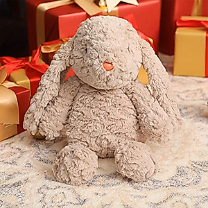 YANQUAN Adorable Bear Stuffed Animal, Cute Long Ear Bunny Plushies, Cartoon Bear/Rabbit Plush Pillow Toy for Fans Gift, Christmas Stocking Stuffers Easter Birthday Gift for Boys Girls