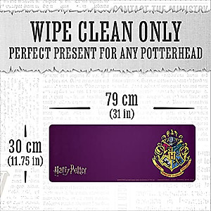 Paladone Harry Potter Hogwarts Crest Large Gaming Mouse Pad for Desk Keyboard Mousepad Non-Slip