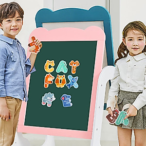 HOONEW Jumbo Magnetic Letters Magnets for Kids Large Magnetic Letters Alphabet ABC Uppercase Fridge Refrigerator Magnets Learning Educational Spelling Toy for Kids Toddlers 3+ Years Old