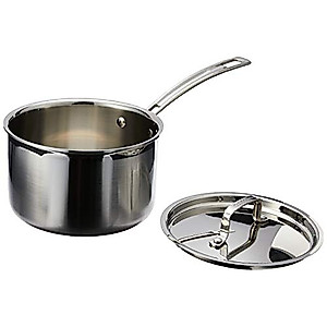 Cuisinart MCP194-20N MultiClad Pro Stainless Steel 4-Quart Saucepan with Cover & MultiClad Pro Stainless Steel 3-Quart Saucepan with Cover