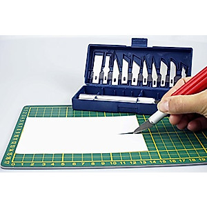 SE 16-Piece Hobby Knife Set with Aluminum Collet Chucks - 813PK