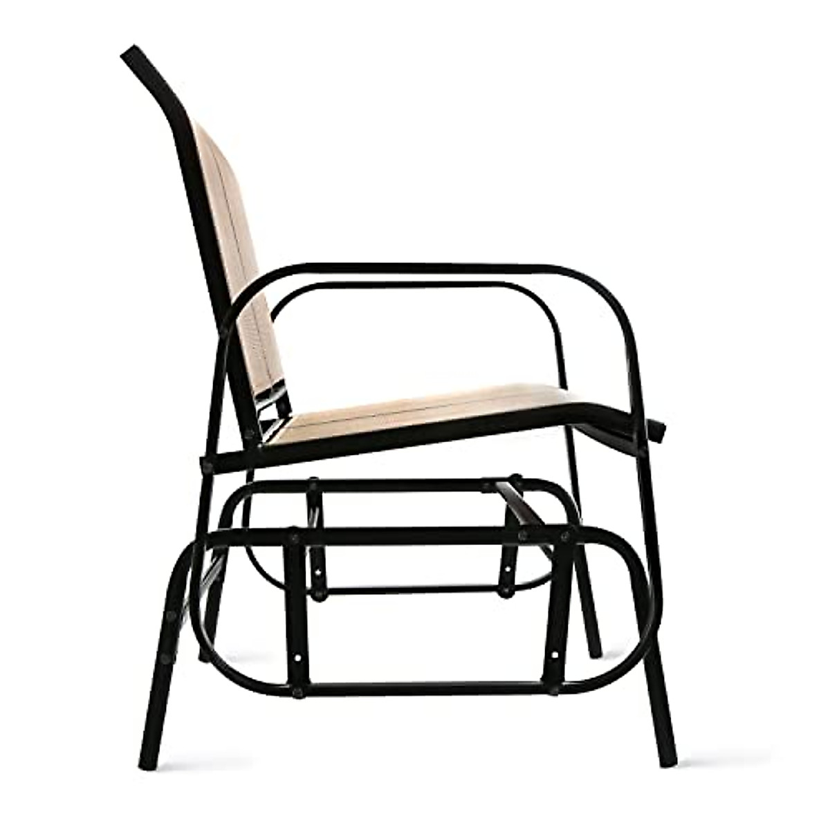 Amazon Basics Outdoor 2-Person Patio Sling Glider Chair - Brown