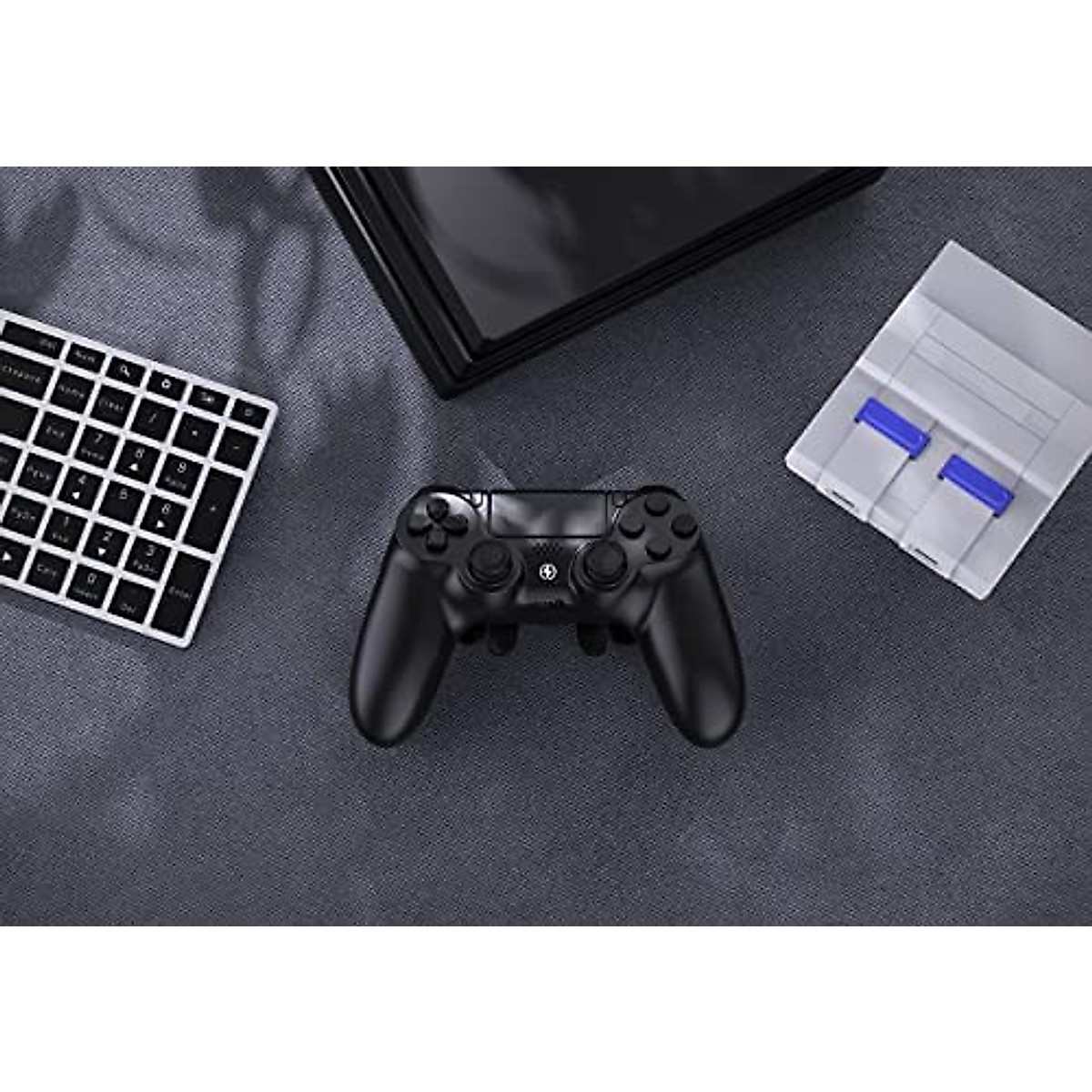Sonicon Wireless Elite Controller w/ 4 Remappable Back Paddles, Customized Modded Gaming Controller Compatible for PS4, PC, Switch, Raspberry Pi Retropie Emulators