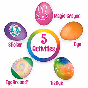 PAAS Easter Egg Decorating Bundle, Includes 1 Deluxe Kit, 1 Tie Dye Egg Dying Kit, and PAAS Whiskers for Easy Egg Dying, Food Safe Dye for Family Easter Activity (3 Piece Bundle)