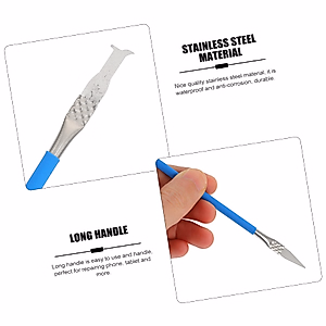 ULDIGI 5pcs Scraper Kit Metal Scraper Phone Disassemble Tool Opening Sticker Remover for Phone Stickers for Phones Repair Prying Opener Cell Phone Stainless Steel