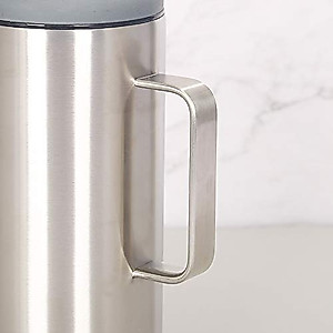 Gteller 40oz stainless steel cooler, double walled vacuum insulated bottle holder&keeper (Silver)