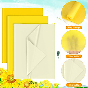 PLULON 60 Sheets Yellow Tissue Paper Bulk and PLULON 60 Sheets Brown Tissue Paper Bulks