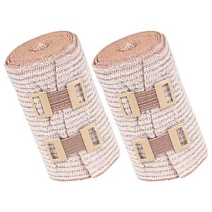 FOMIYES 2 Rolls Striped Sports Tape Athletic Ankle Stretch Wrist Ankle Wrap Tape Injury Sports Bag Non Stick Lovers Cotton