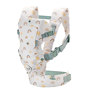 Infantino Flip Advanced 4-in-1 Carrier - Ergonomic, Convertible, face-in and face-Out Front and Back Carry for Newborns and Older Babies 8-32 lbs, Rainbow